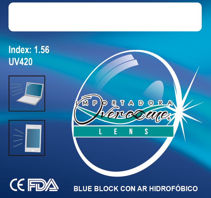 Cristal CR Capa Blue +2.00 -1.00 - Overcome.cl